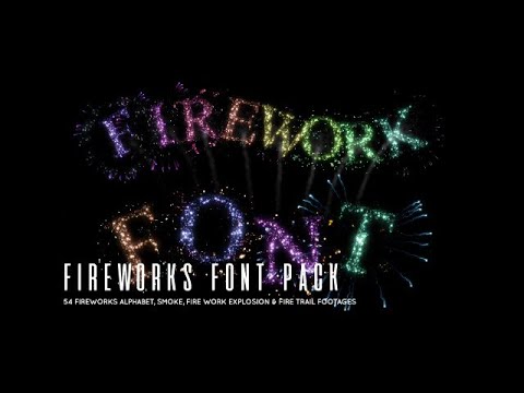 Alphabet Fireworks Stock Motion Graphics - YouTube