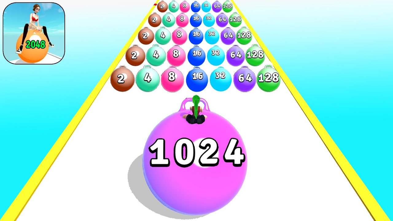 Play 100000 Levels Tiktok Mobile Game Yoga Balls Run 2048 Best Free ...