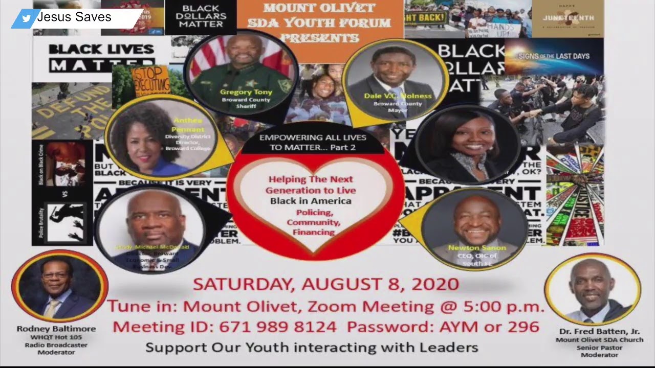 Mount Olivet SDA Church - Pastor Dr. Fred Batten, Jr. - "Unity - Doing ...