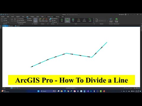 ArcGIS Pro - How To Divide a Line - Road - YouTube