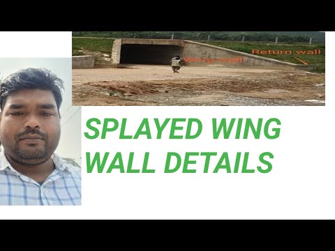 SPLAYED WING WALL Details - YouTube