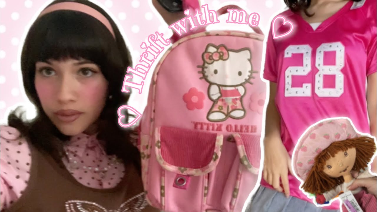 🎀 Thrift with me ︎ y2k + grunge finds + try on haul - YouTube