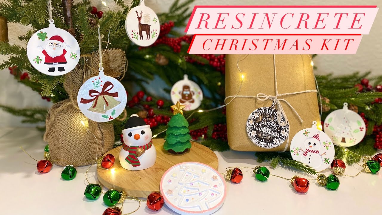 DIY CHRISTMAS GIFT IDEAS || ResinCrete CHRISTMAS KIT || JDiction ...