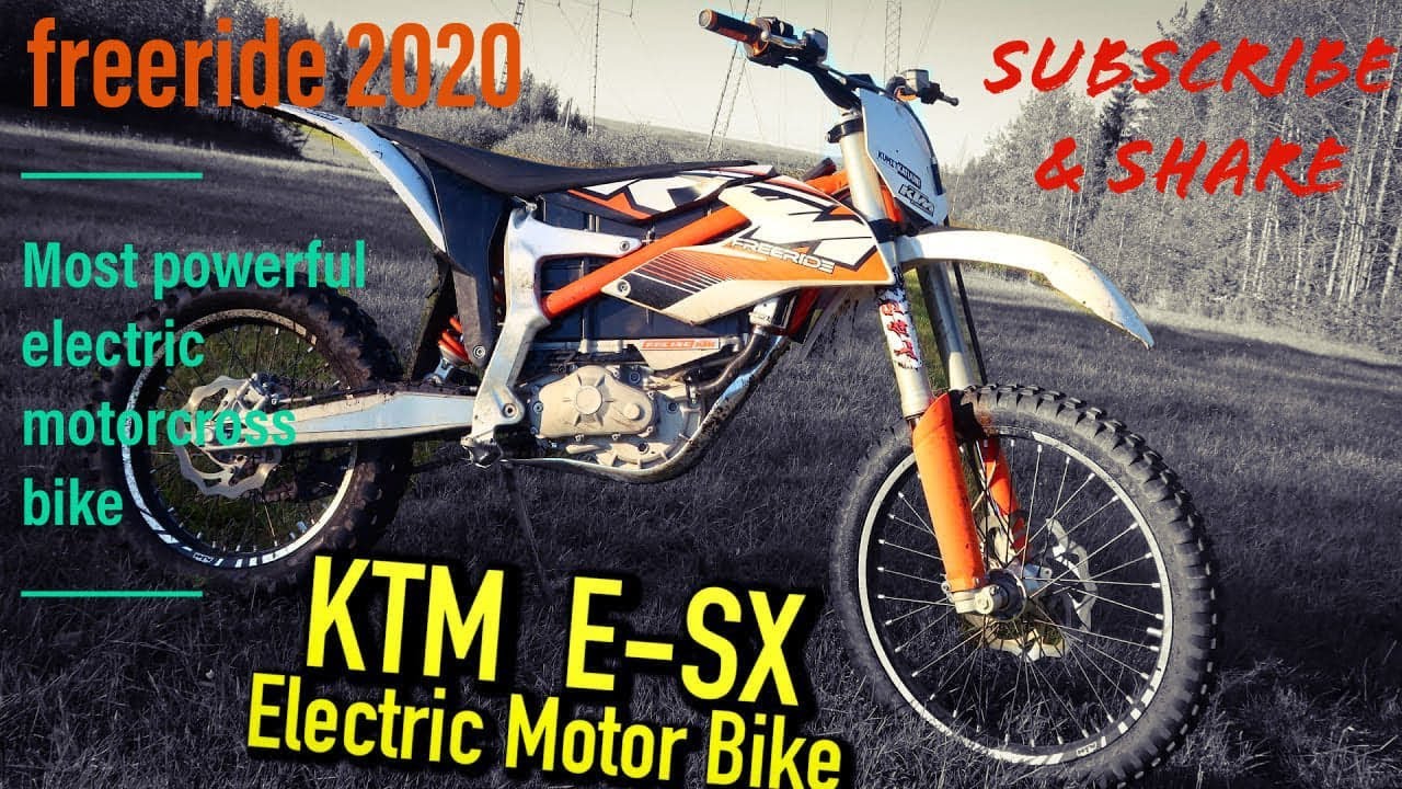 NEW KTM E-SX Freeride electric motorbike 2020 - Dirt bike E-Ride KTM ...