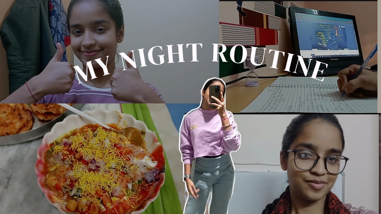 My Night Routine Vlog | Study, Skincare & much more 💟 | Productive Vlog ...