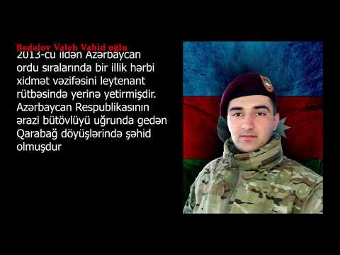 Şəhid Bədəlov Valeh Vahid oğlu  #VictoriousAzerbaijaniHeroes