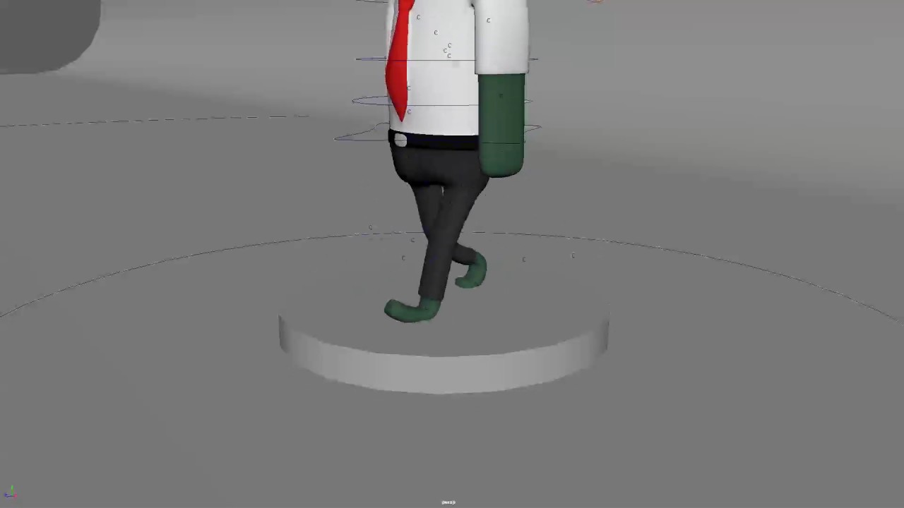 Barry Animation Walk Cycle Test 04 - YouTube