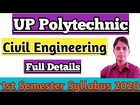 UPBTE || Polytechnic || Civil Engineering || 1st Semester || Syllabus ...
