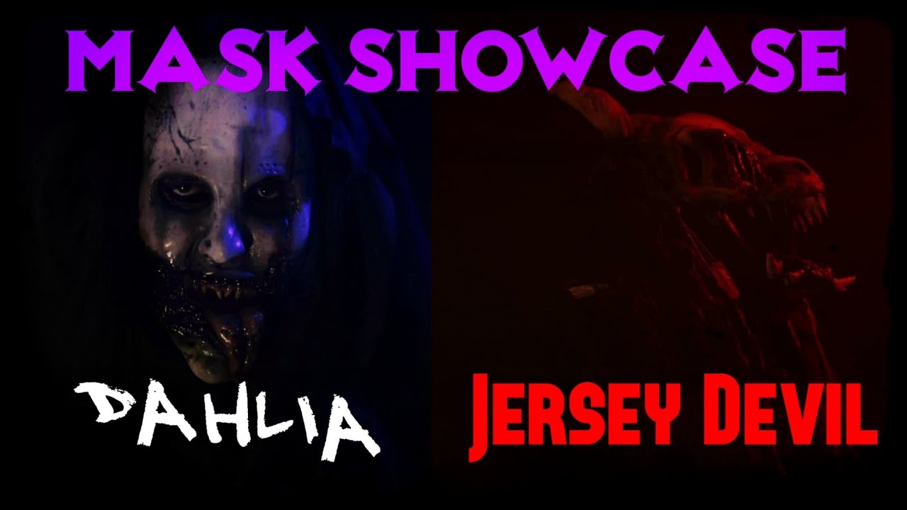 Dahlia & Jersey Devil Mask Showcase - vonJekyllart - YouTube