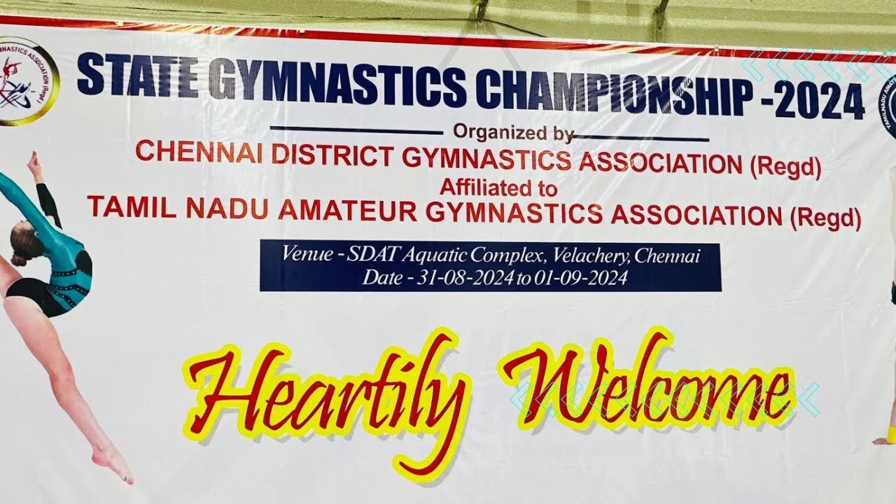 TamilNadu State Gymnastics Championship 2024 at SDAT Aquatic Complex in ...