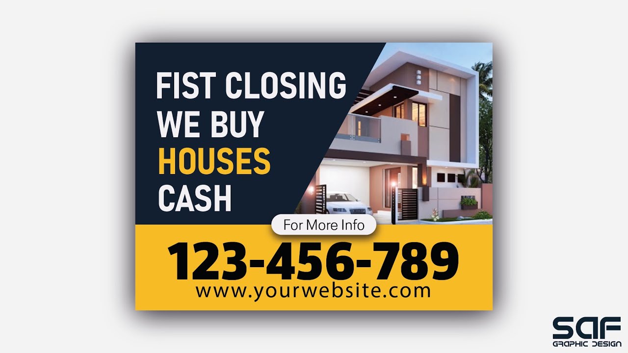 Yard Sign Design Tutorial In Adobe Illustrator - YouTube