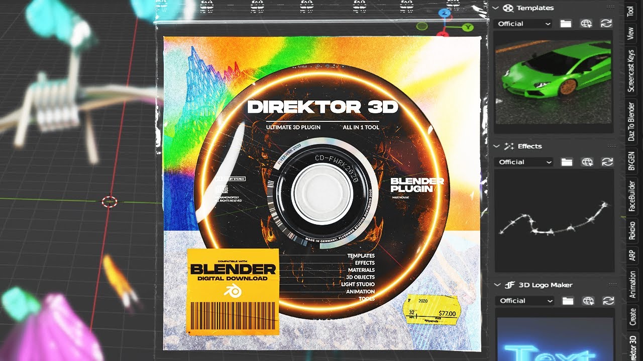 The ULTIMATE 3D Plugin For Music Video Creators | Blender - DIREKTOR 3D ...
