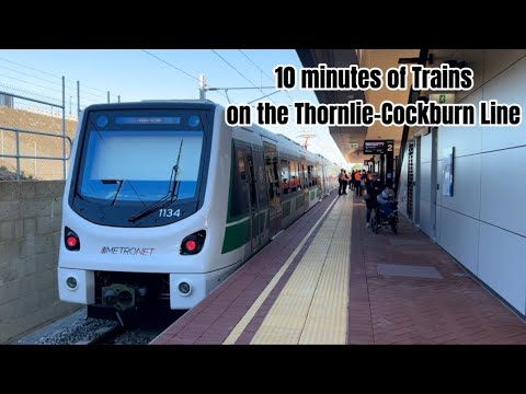 Vlog 186: 10 Minutes of Transperth Trains on the Thornlie-Cockburn Line ...