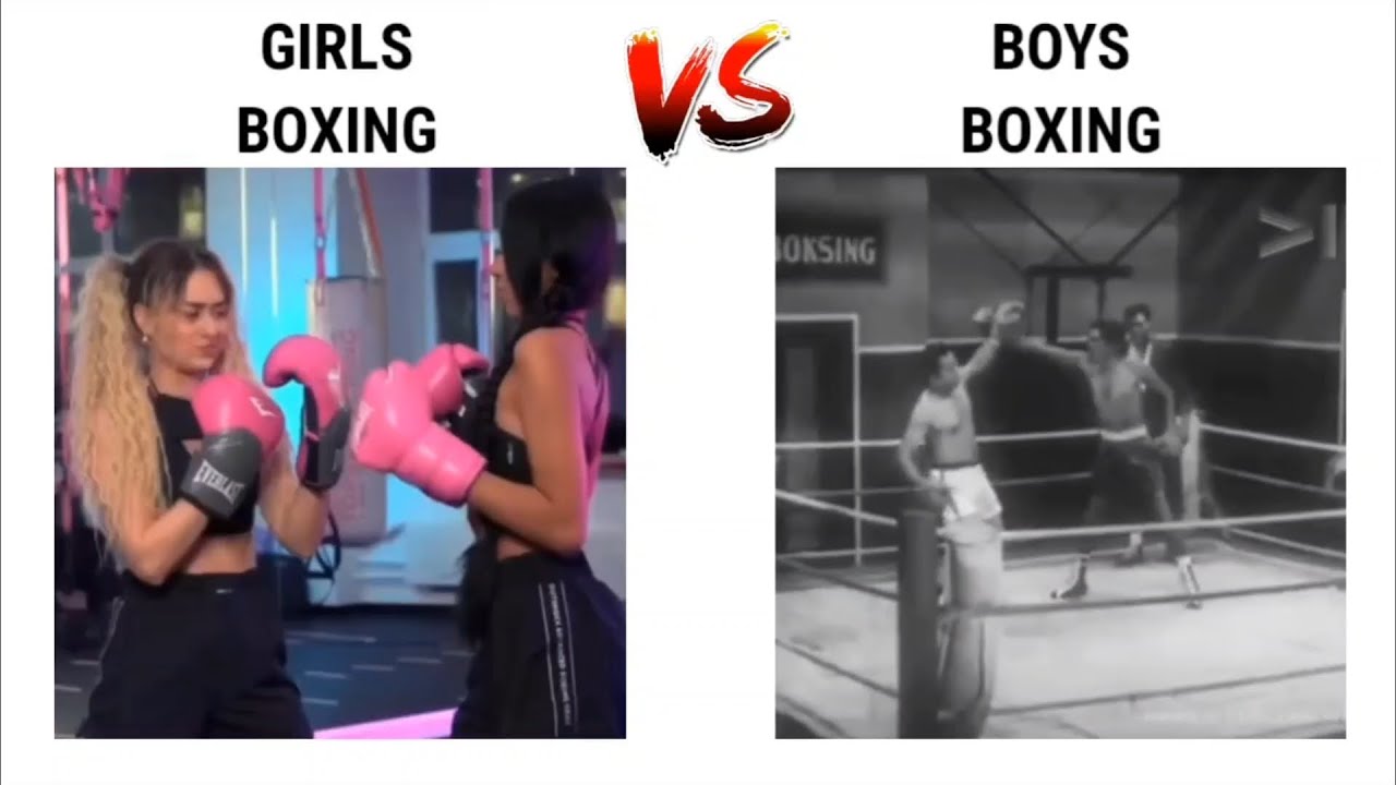 Girls Boxing VS Boys Boxing - YouTube