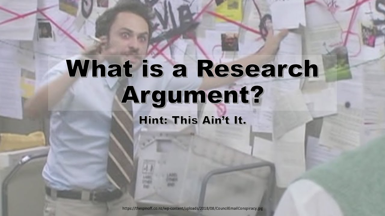 What is a Research Argument - YouTube