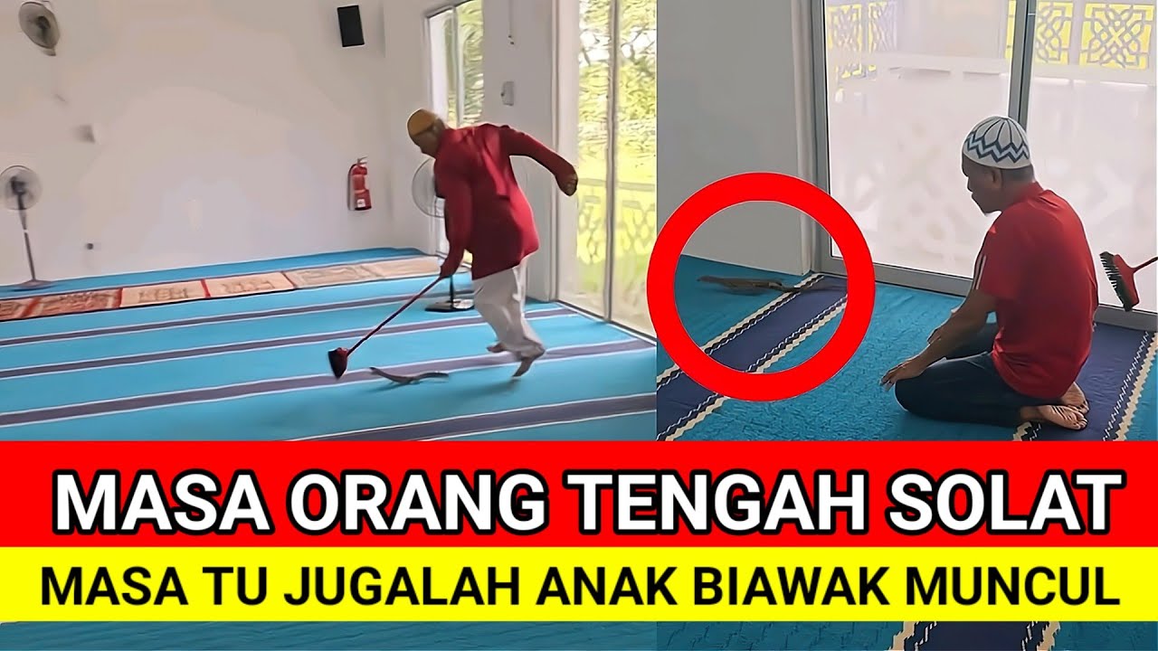 HALAU ANAK BIAWAK KETIKA ORANG TENGAH SOLAT - YouTube