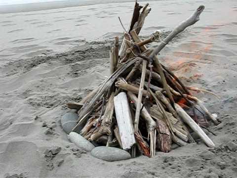 Awesome Beach Fire.AVI - YouTube