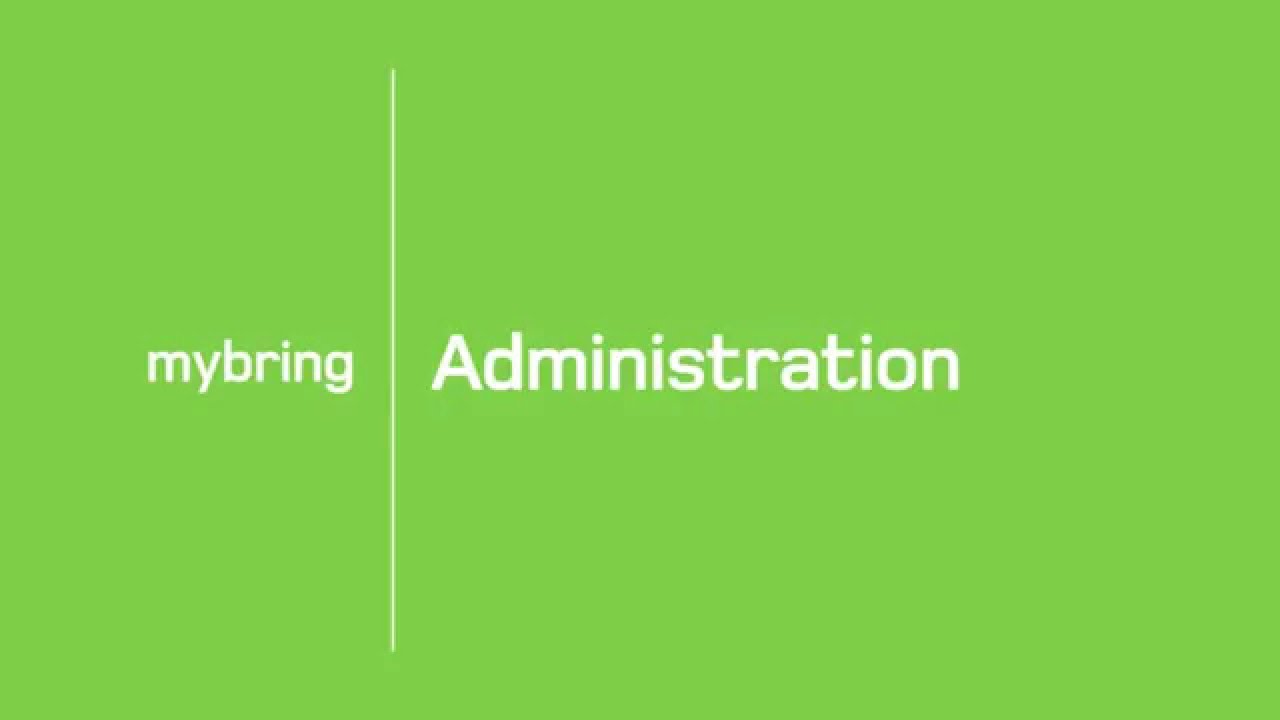 Mybring - Administration - YouTube