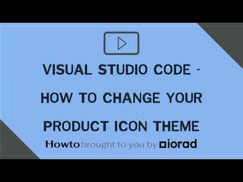 Visual Studio Code - How to change your product icon theme - YouTube