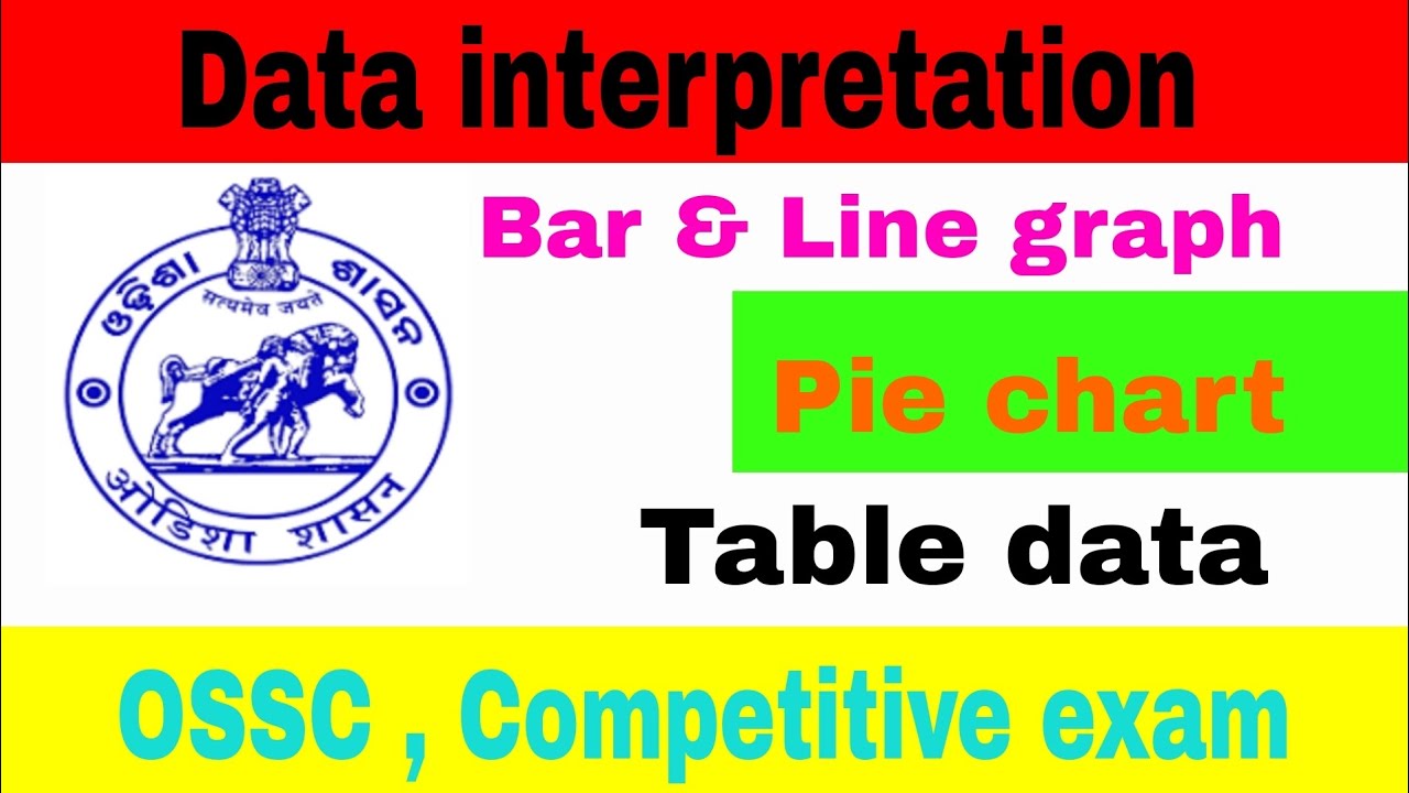 Data interpretation || Bar graph || Line graph || Pie chart || Table ...