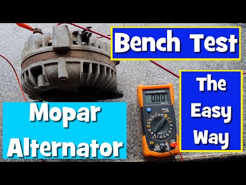 Bench Test A Mopar Alternator - YouTube