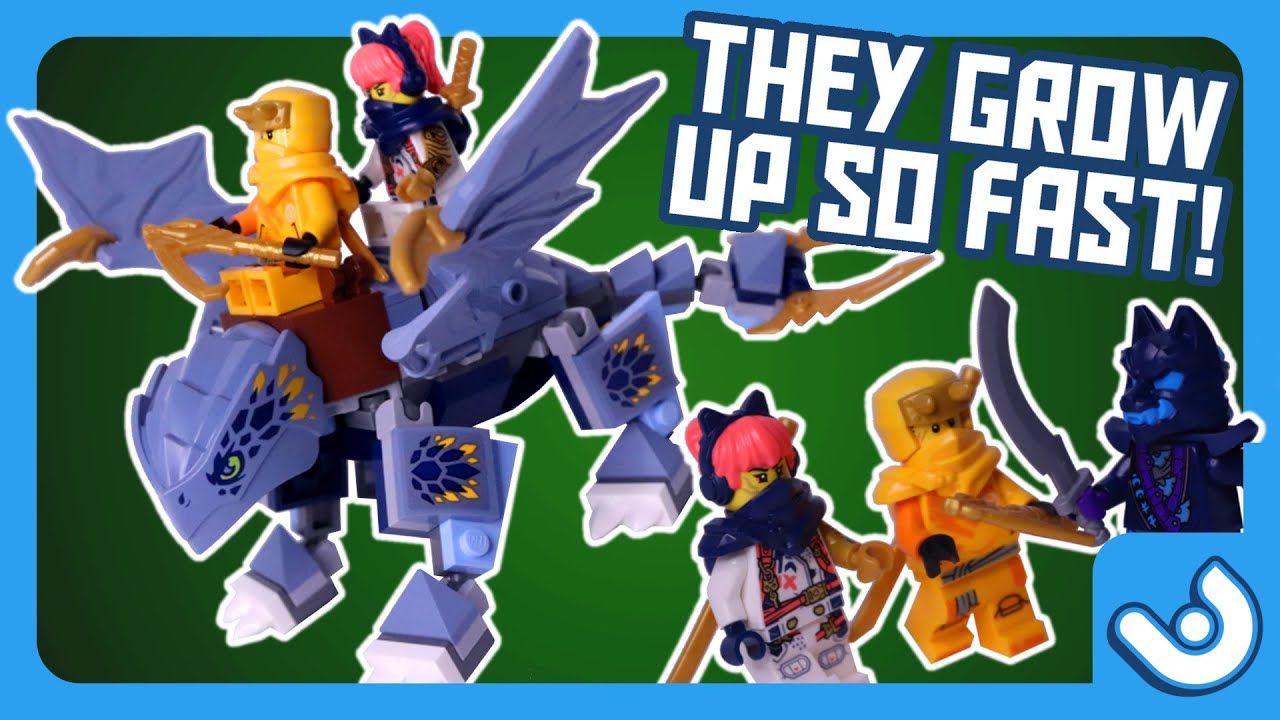 THEY GROW UP SO FAST! LEGO Ninjago Dragons Rising 2024 Young Dragon ...