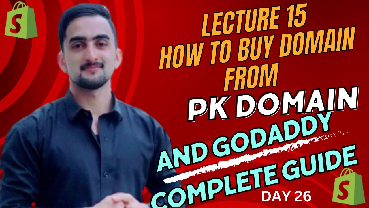 Lecture 15|How to buy domain from Pk domains and Godaddy |Day 26|Free ...