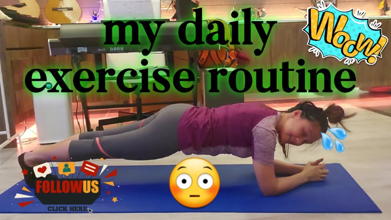 #44 My Daily Routine Exercie || easy exercise for losing wieght ...