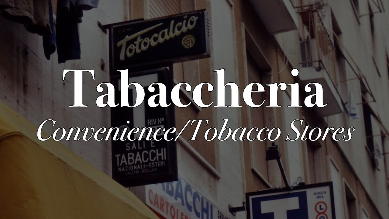 Learn Italian #12 – Tabaccheria - YouTube