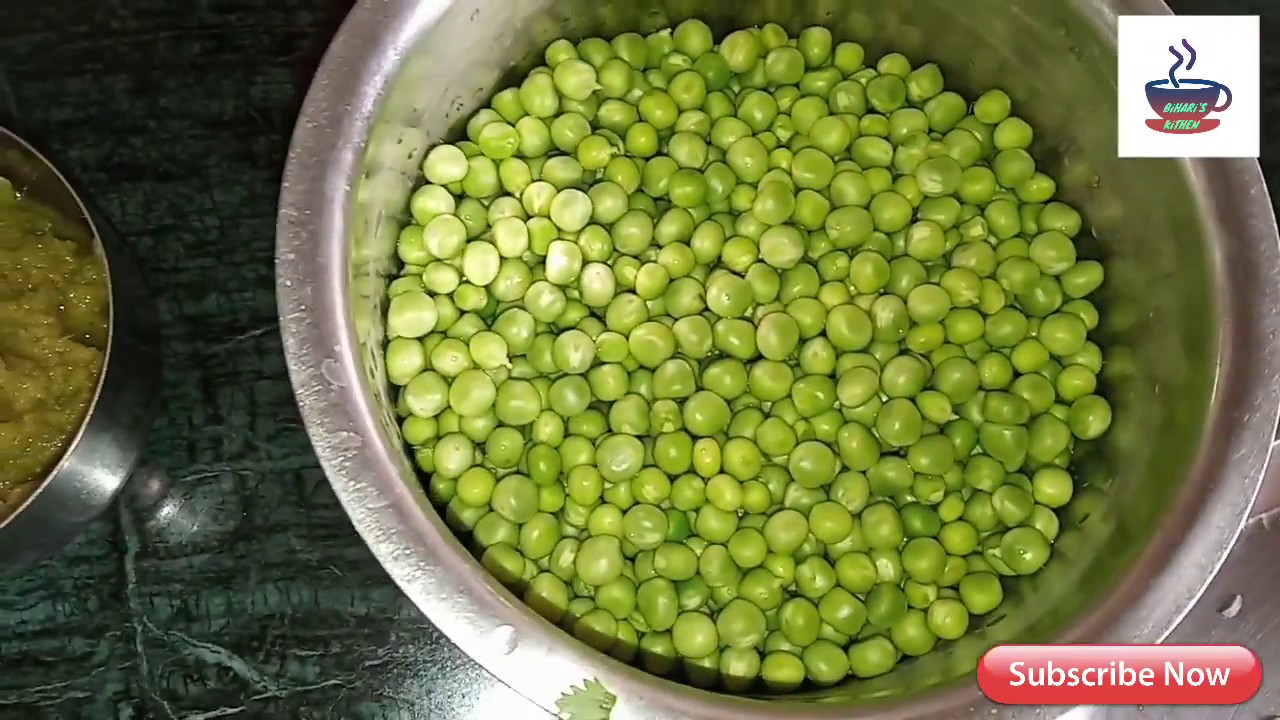 हरे मटर के मसालेदार छोले //Green mutter Chhole// - YouTube