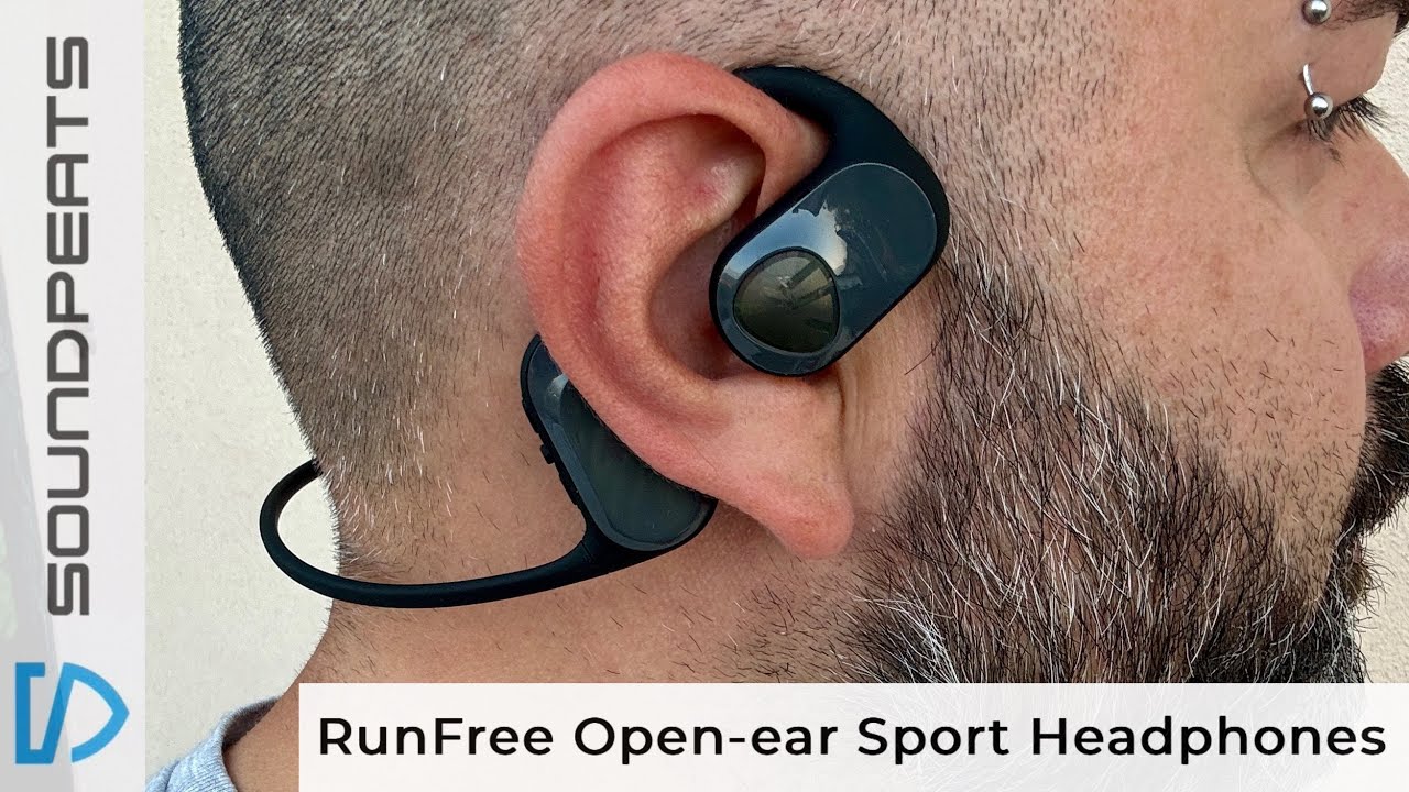 Soundpeats RunFree Open-ear Air Conduction Sport Headphones - YouTube