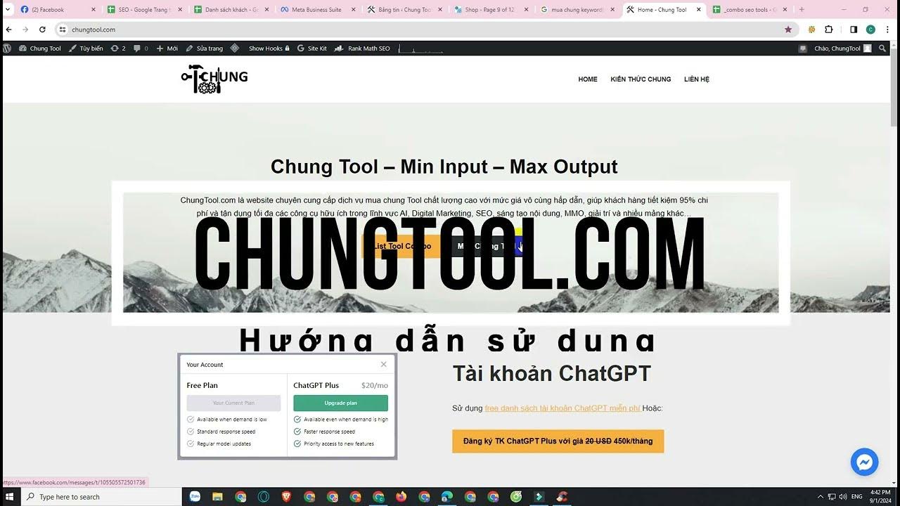 Hướng dẫn sử dụng ChungTool.com - group mua chung tool Semrush, Ahrefs, Keyword Tool uy tín ...