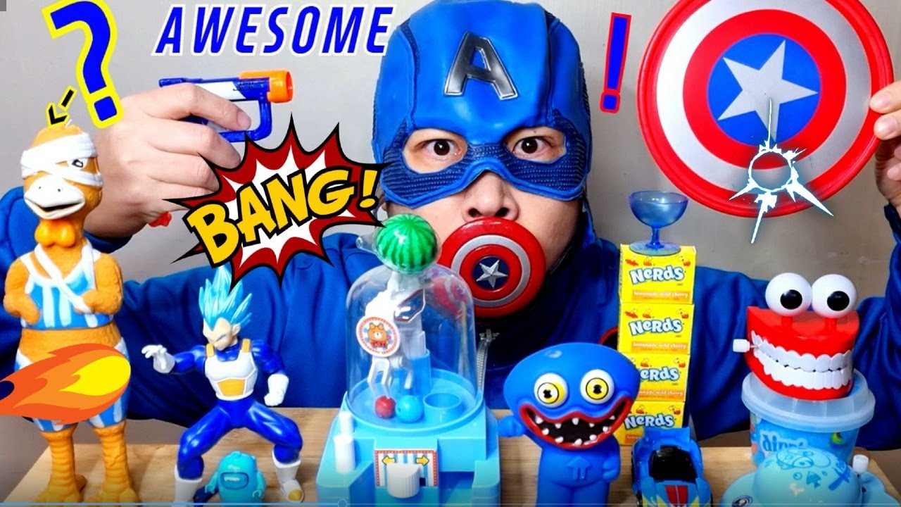Superhero Fight With Vegeta and Jelly Candy Chocolate Ice Cream ASMR ...