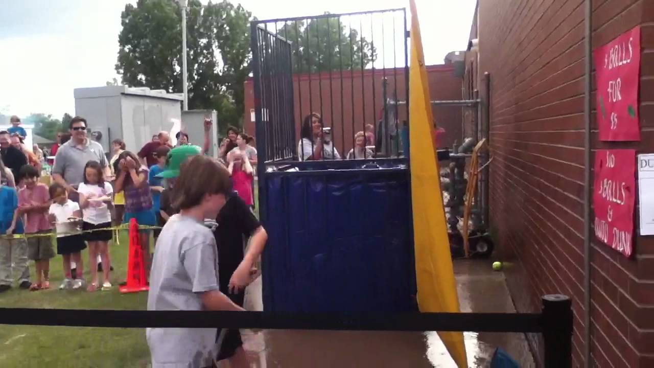 Mrs Pearson in the Dunk Tank part 2 - YouTube