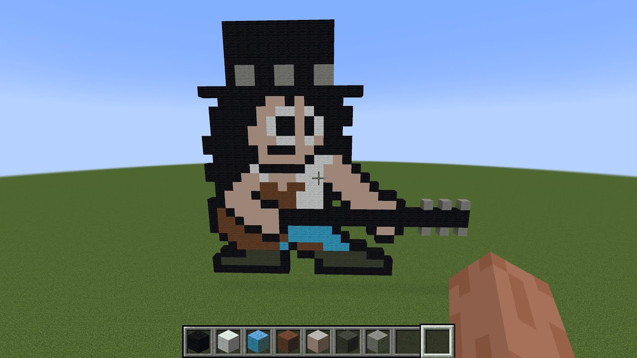 Creando a Slash 8-bit en Minecraft | Pixel Art - YouTube