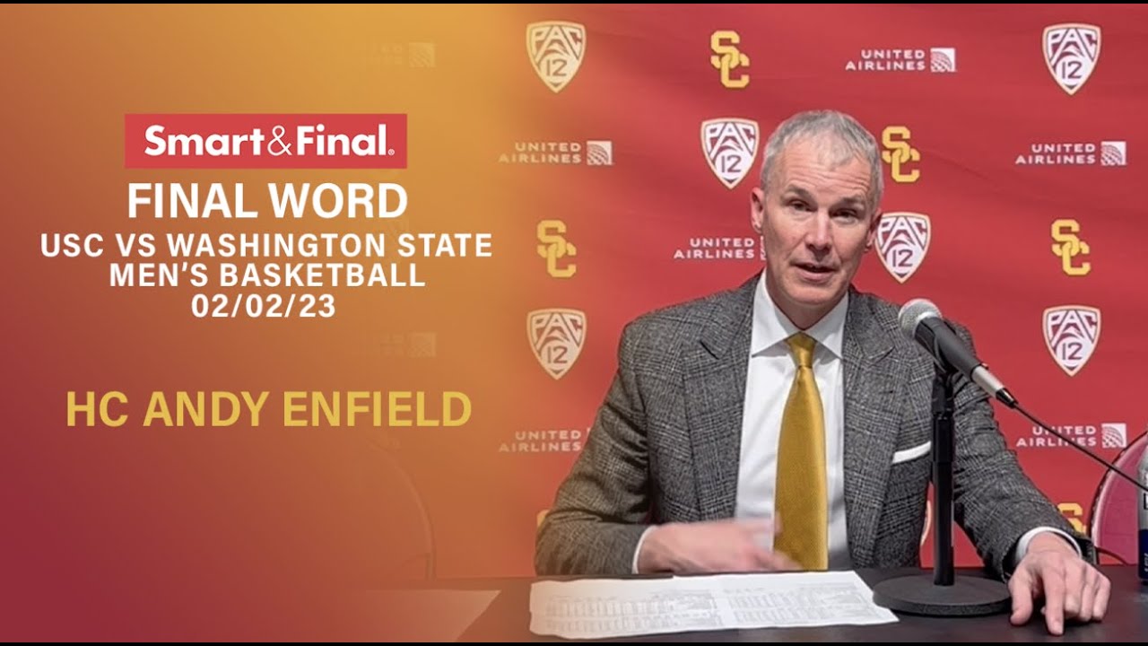 USC HC Andy Enfield on victory over Washington State - YouTube