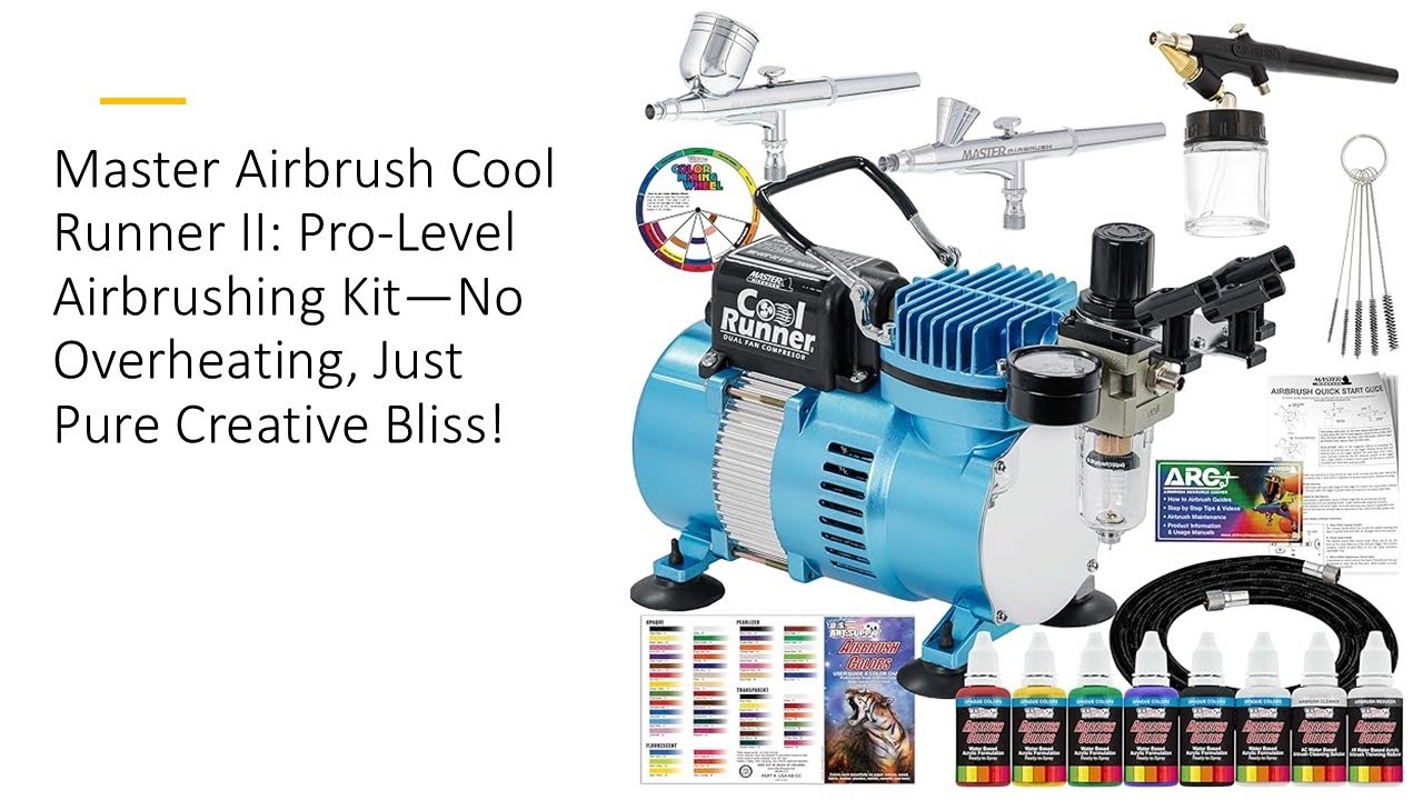 Master Airbrush Cool Runner II: Pro-Level Airbrushing Kit—No Overheating, Just Pure Creative ...