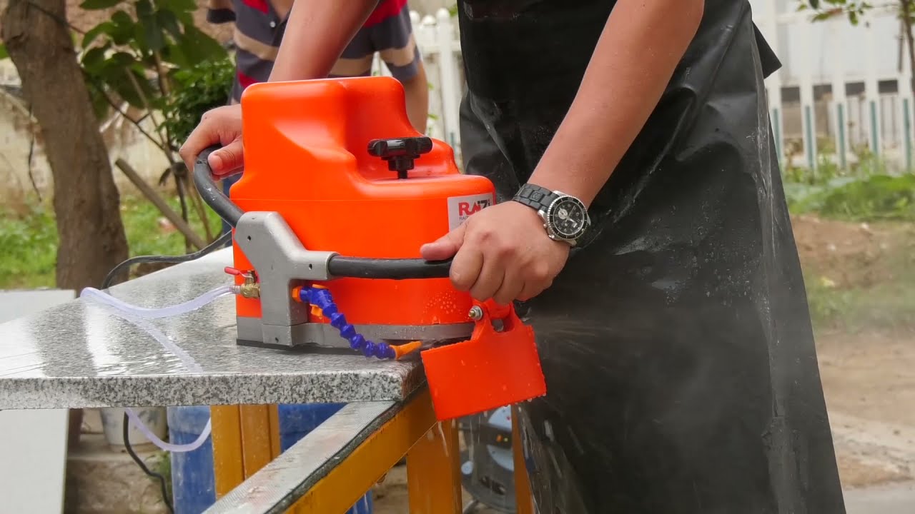 Raizi Portable Electric Stone/Granite Profile Router Machine - YouTube