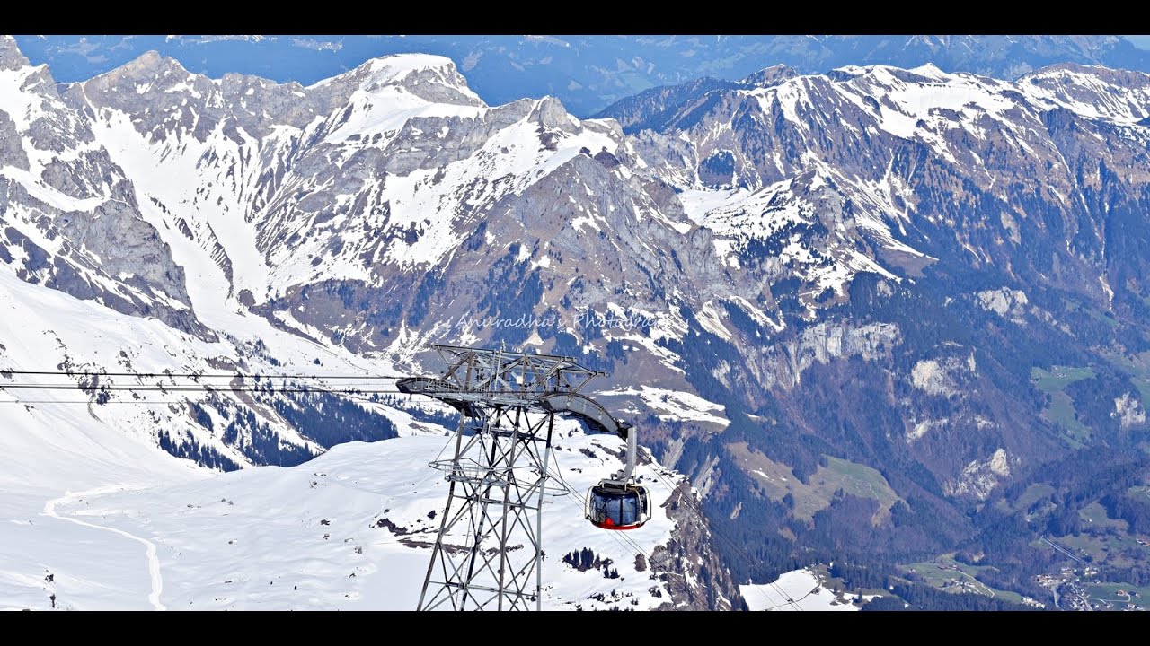 TITLIS Rotair Revolving Cable Car: Mt. Titlis Summit Station to Stand ...