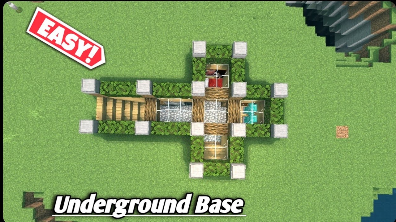 Minecraft Simple Underground House tutorial | NAYAN - YouTube