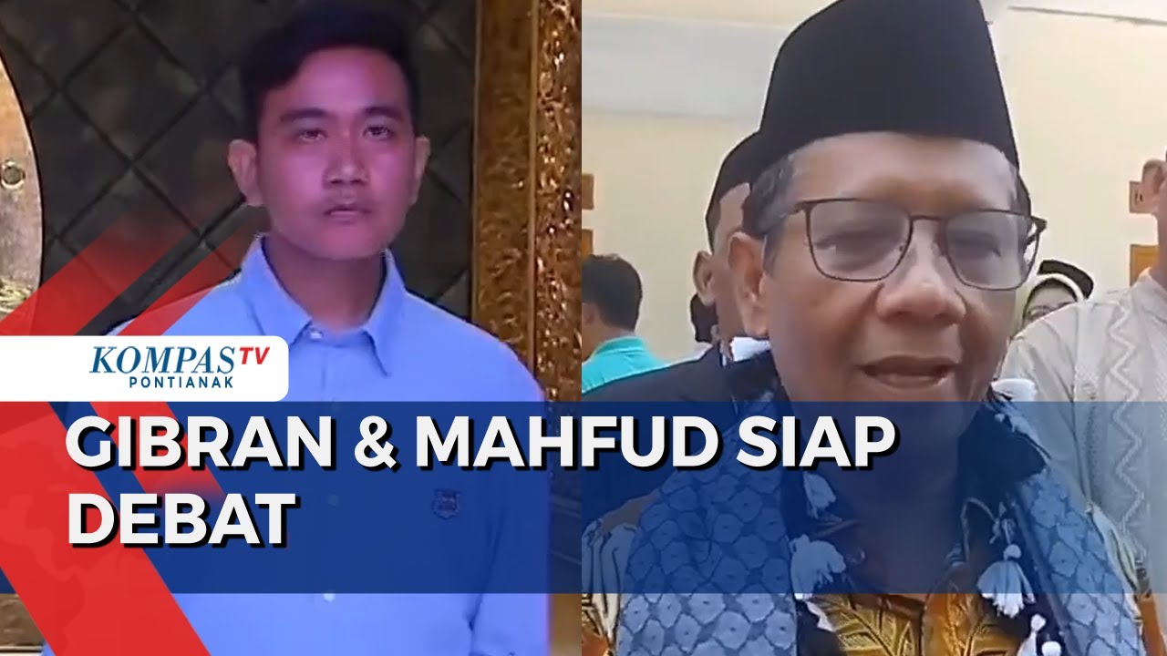 Gibran & Mahfud MD Akui Siap Hadapi Debat Cawapres - YouTube