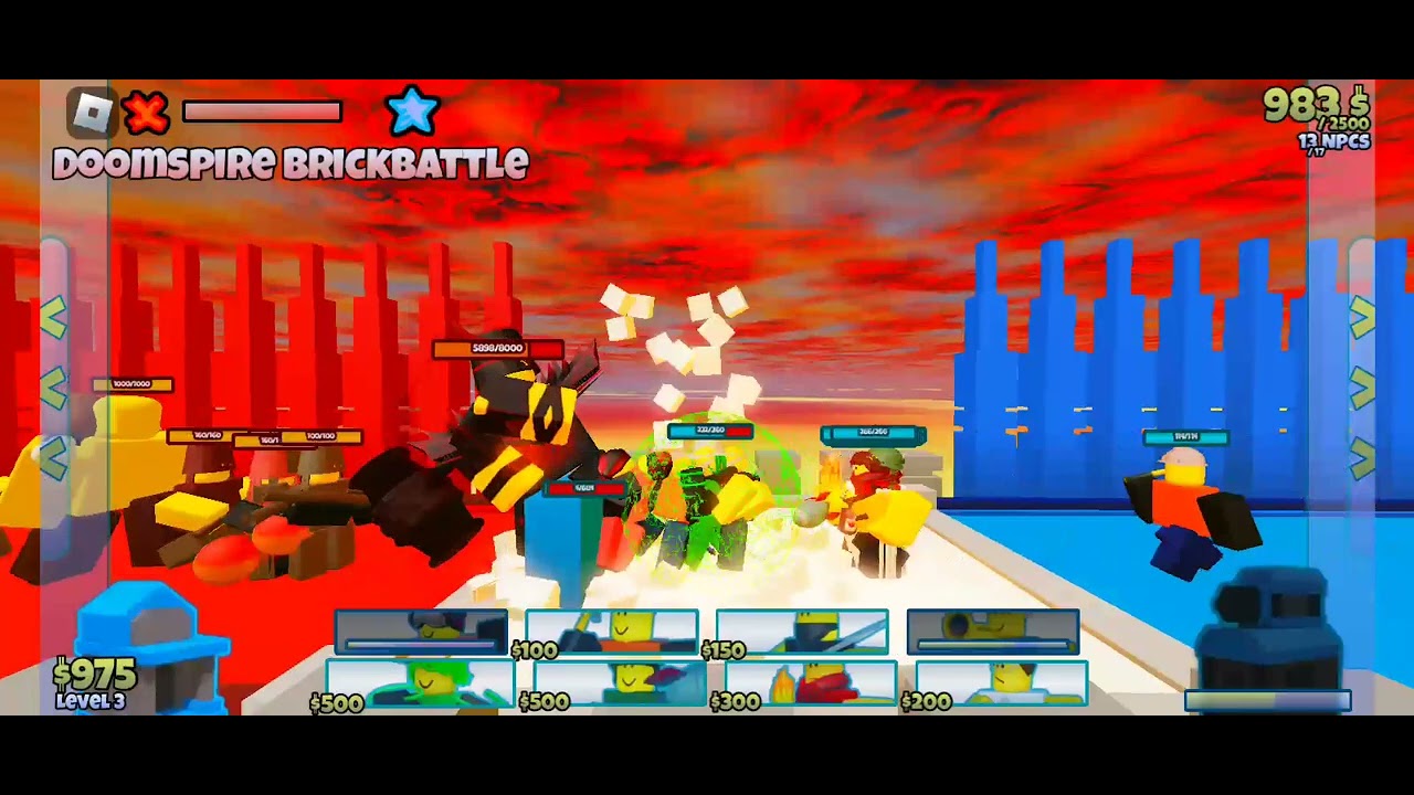 เล่น the battle brick roblox ฆ่าบอสกัน let's kill boss - YouTube