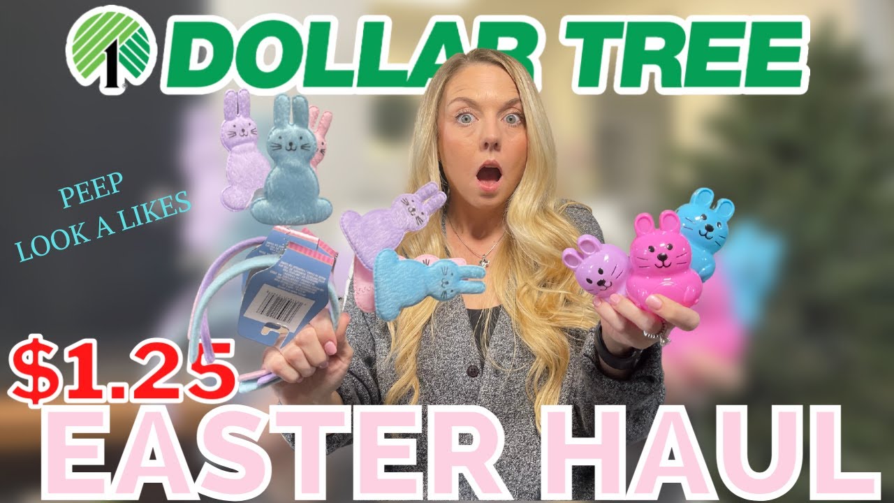 Dollar Tree Finds Look Just Like a PEEP! Easter Haul. - YouTube