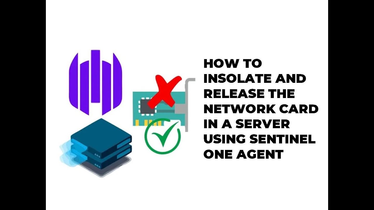 HOW TO INSOLATE AND RELEASE THE NETWORK CARD IN A SERVER USING SENTINEL ...
