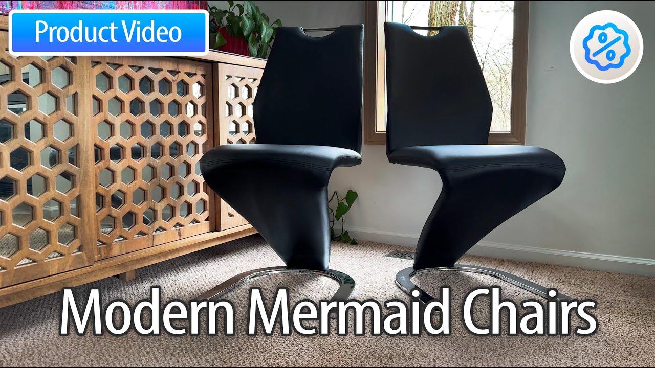 Modern Mermaid Faux Leather Dining Chairs - Product Review & Assembly ...