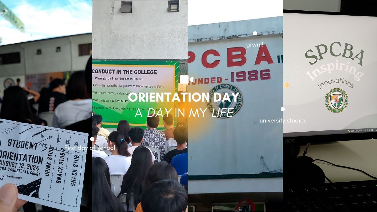 A day in my life as a I.T. Student 🖥️ First day of school + orientaion ...