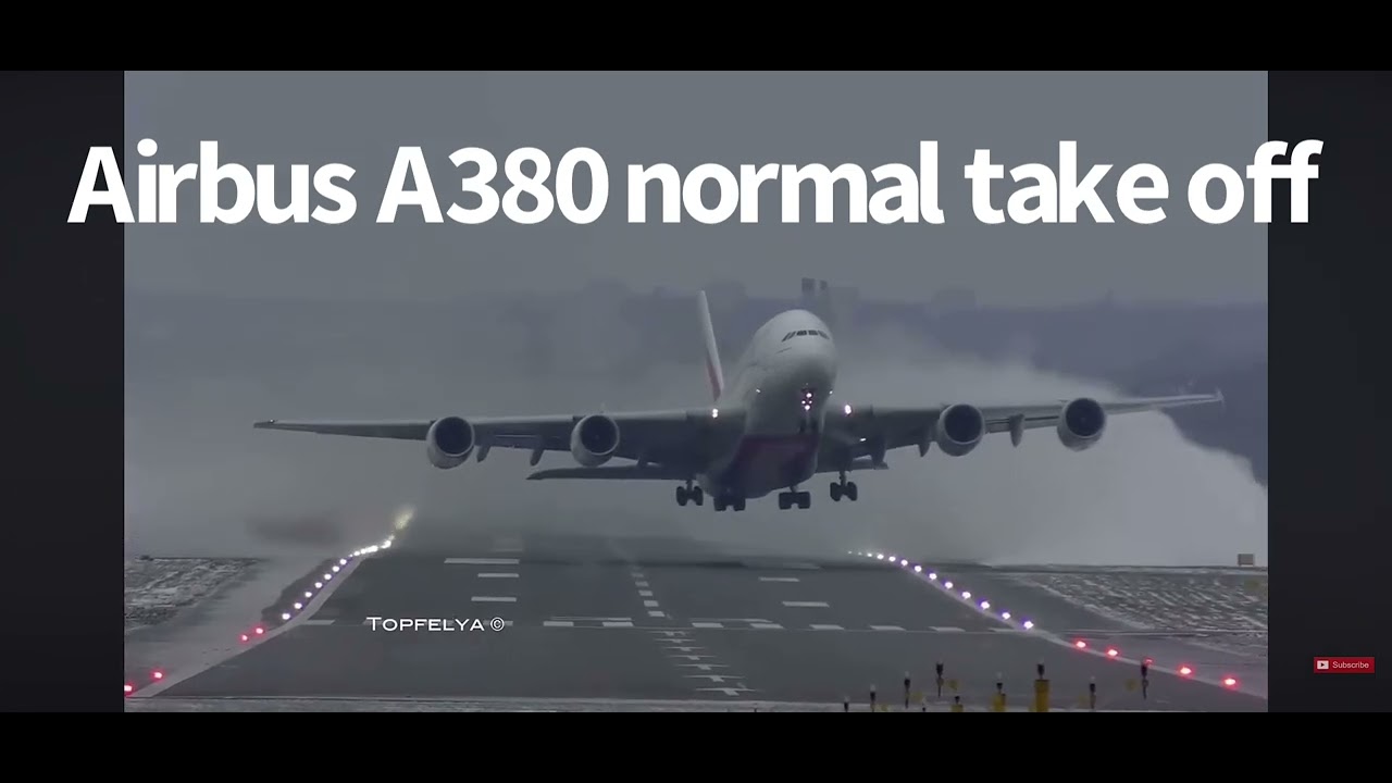 Airbus A380 types of take off’s - YouTube