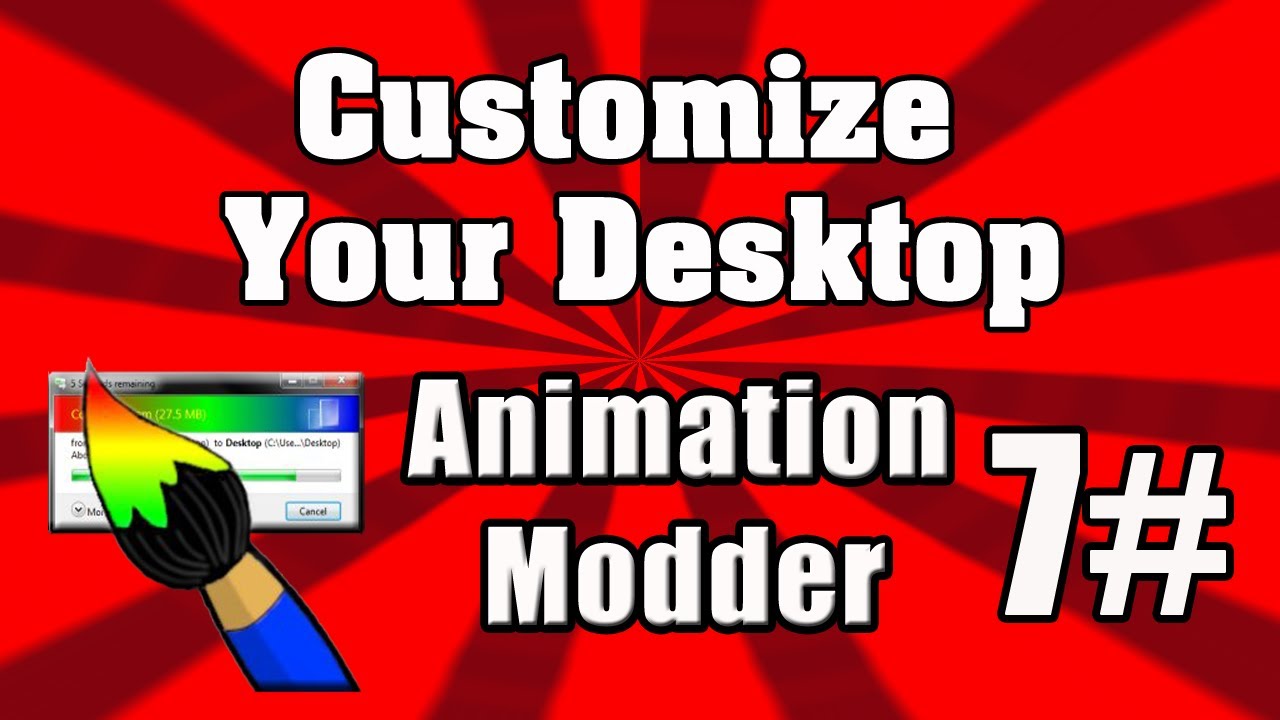 How To Customize Your Desktop 7# - Modify Copy Delete Animation - YouTube
