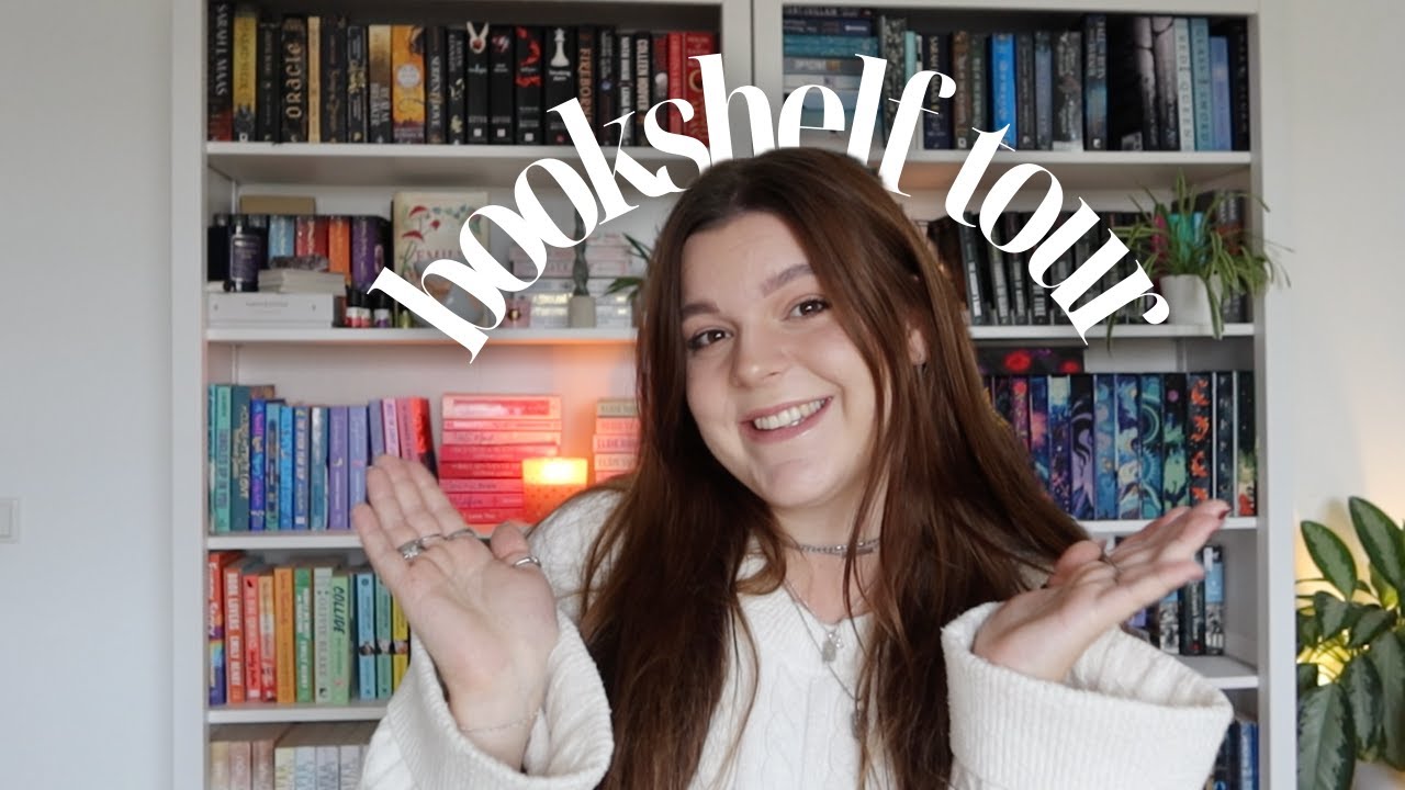 ASMR whispered 2024 bookshelf tour 💘 - YouTube