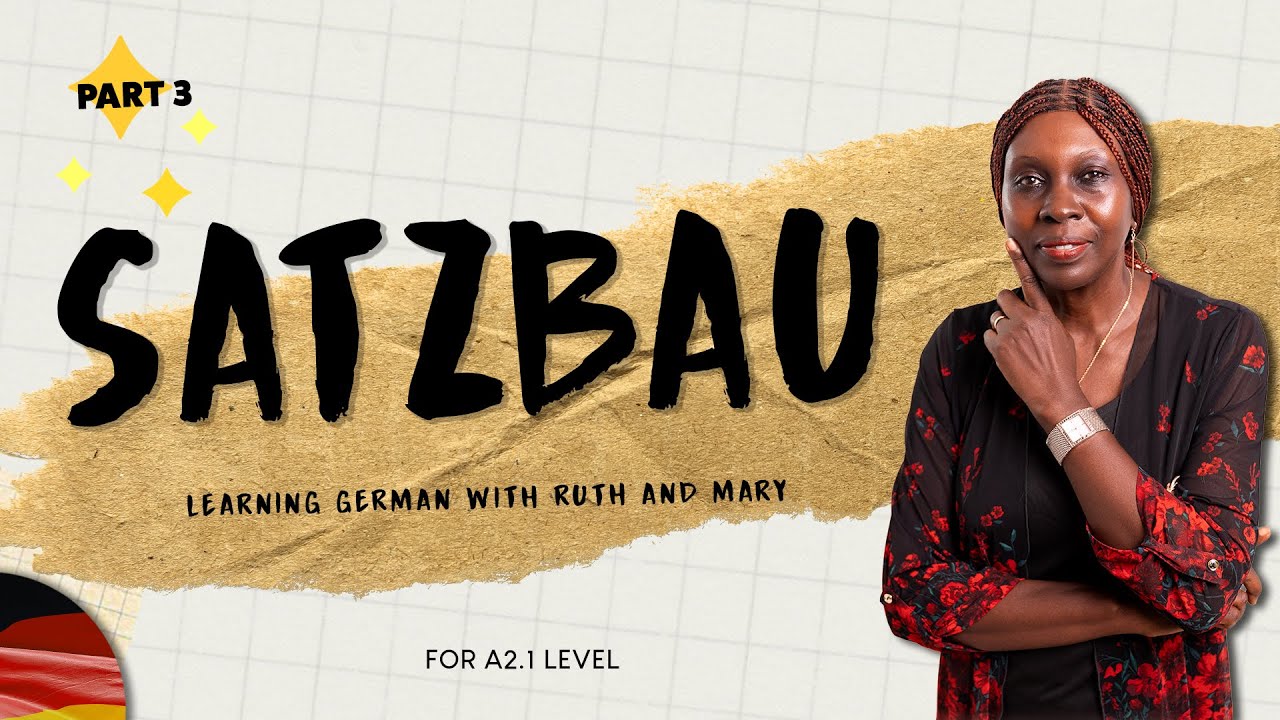 Satzbau - Sentence structure - German Lesson 10 A2.1 YouTube - YouTube
